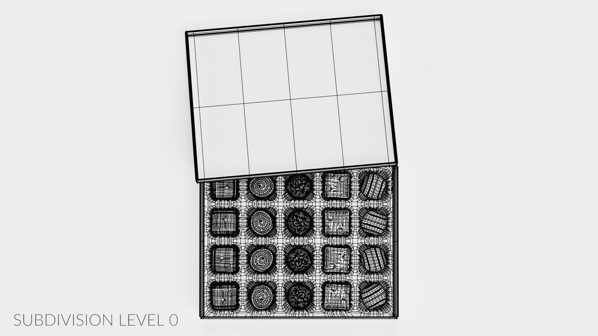 Chocolate box 3D model - TurboSquid 1518532