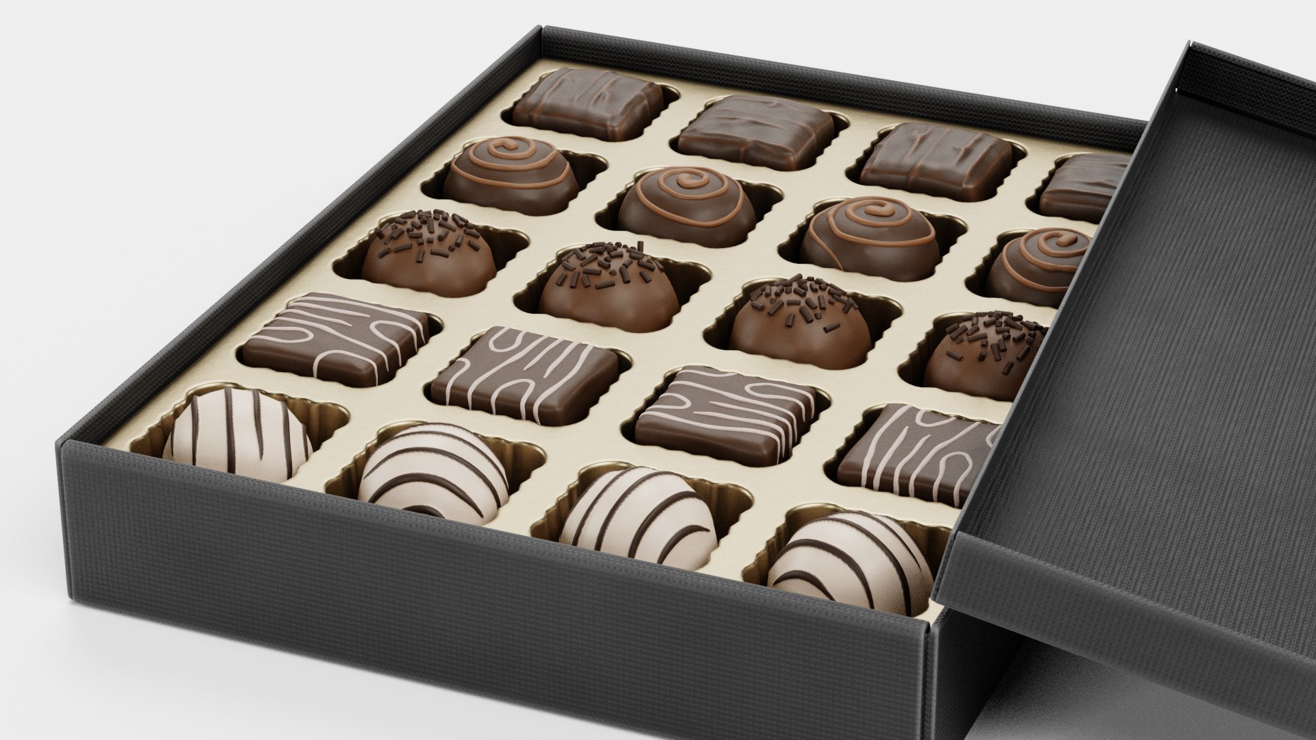 Chocolate box 3D model - TurboSquid 1518532