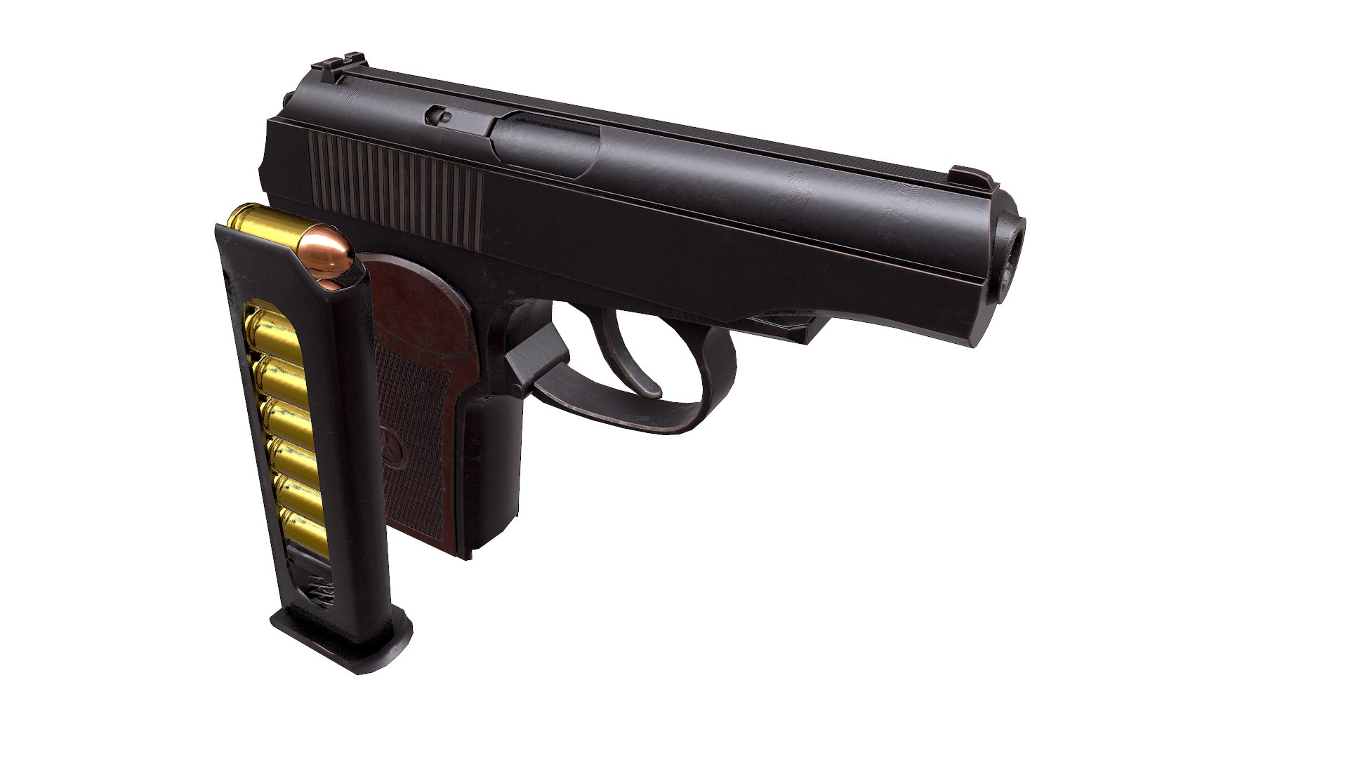 3D model makarov pistol pm - TurboSquid 1607082