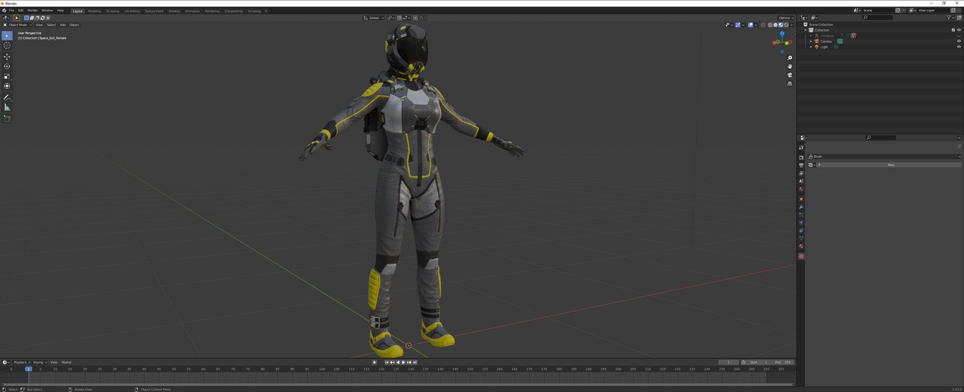 3d space suit model
