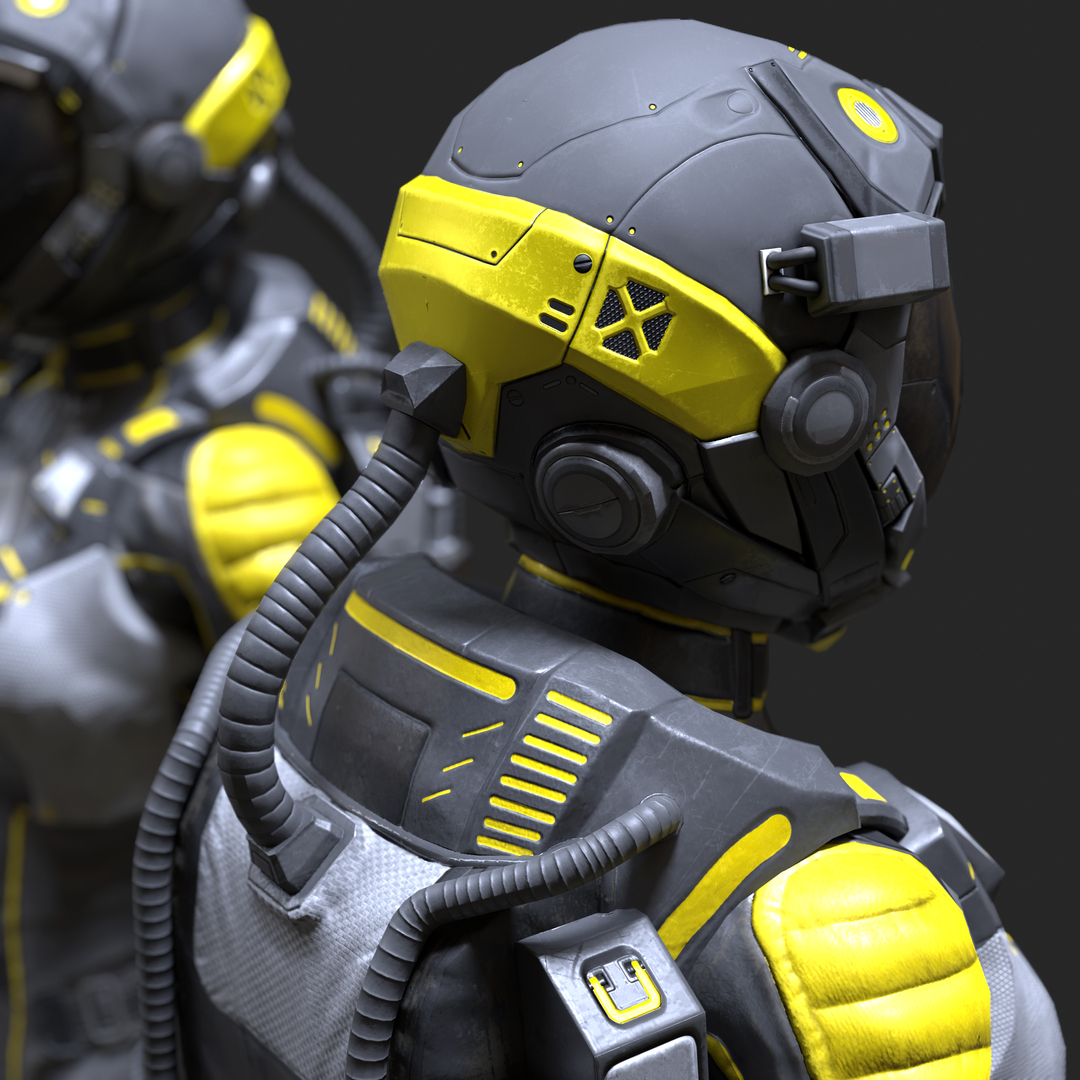 3d space suit model