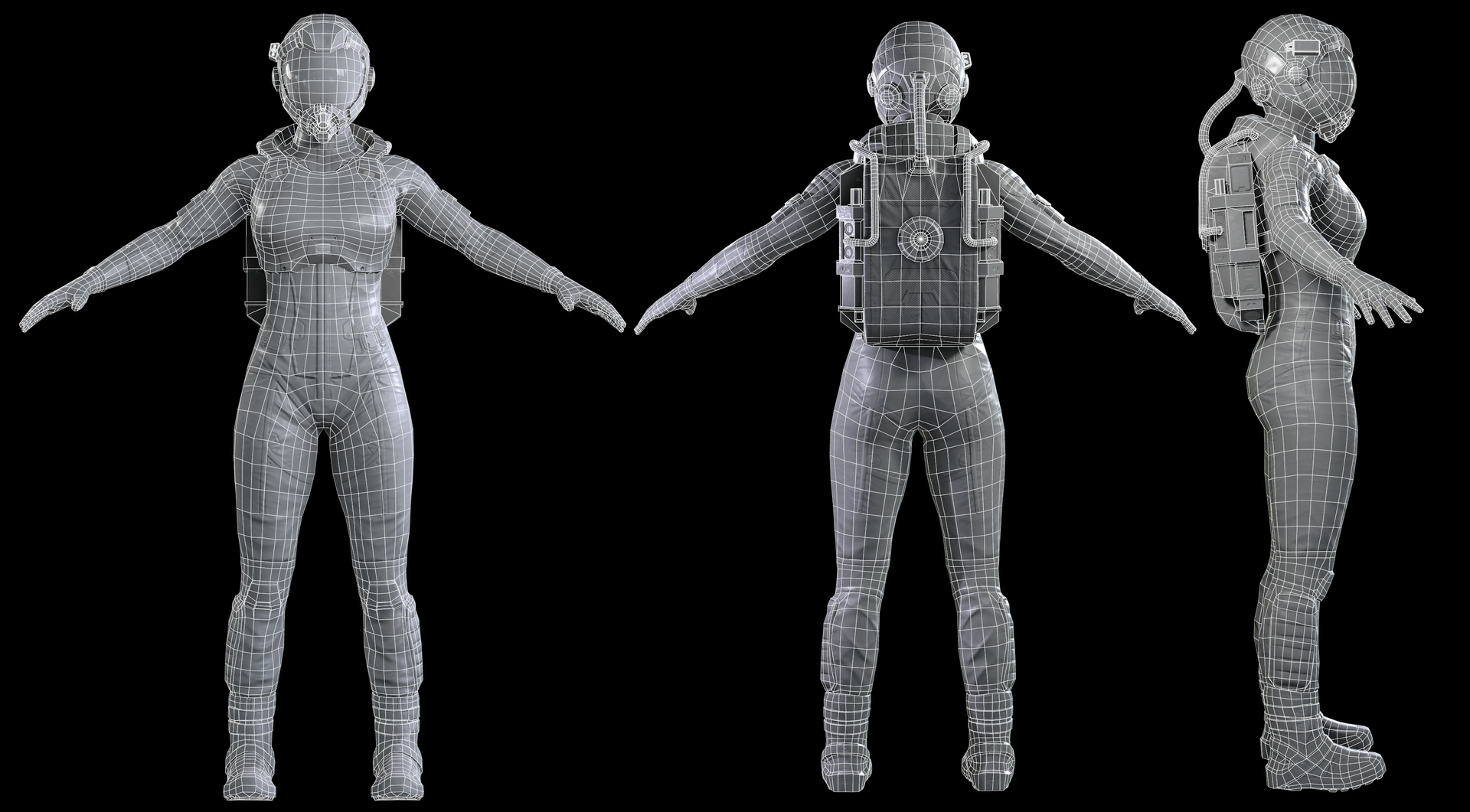 3d space suit model