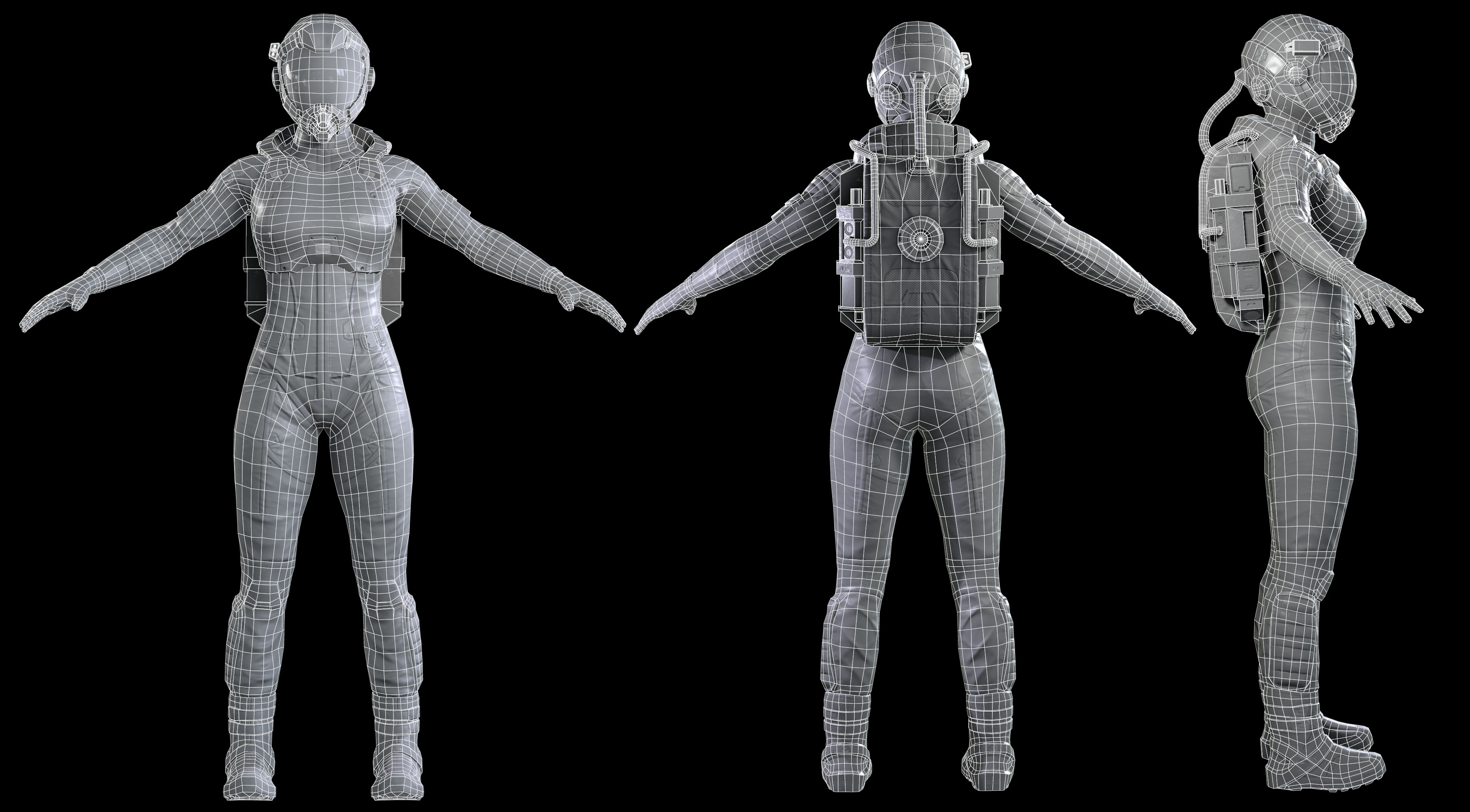 3d space suit model