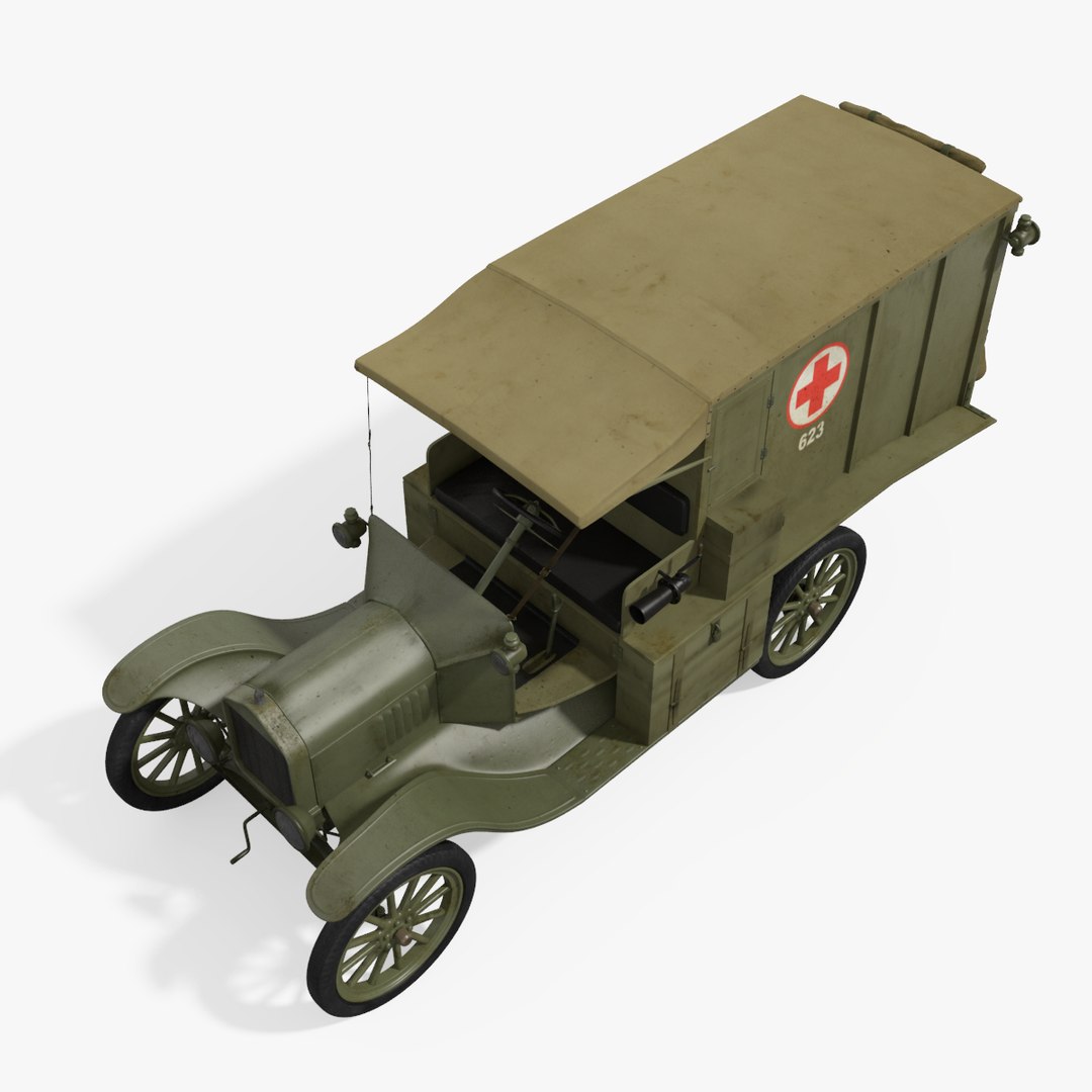 3d Model M1917 Ambulance