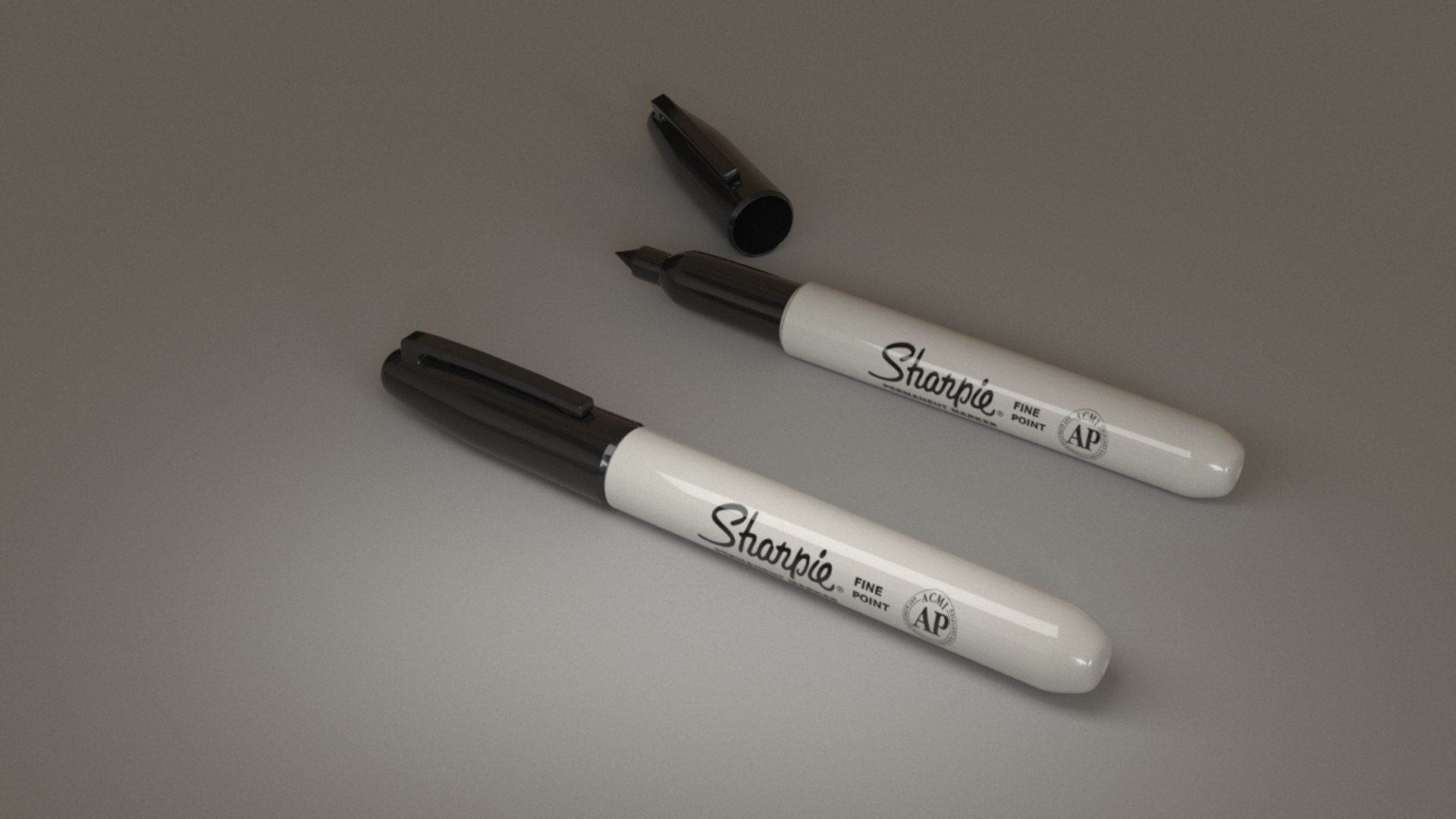 3D Sharpie Pen - TurboSquid 1645645