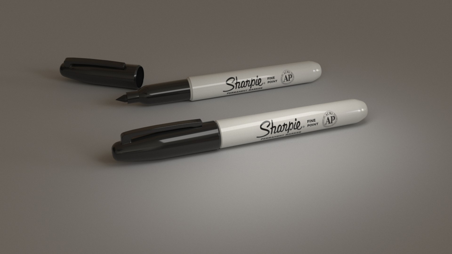 3D Sharpie Pen - TurboSquid 1645645