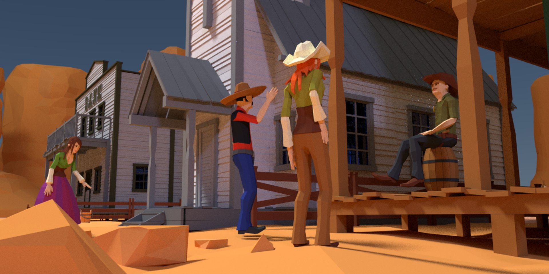3D Western World - Model - TurboSquid 1436046