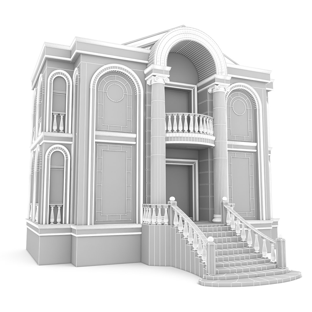 Classical Building 03 3D Model - TurboSquid 1557332