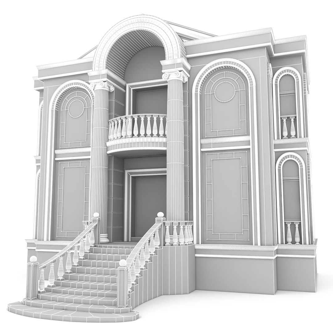 Classical Building 03 3D Model - TurboSquid 1557332