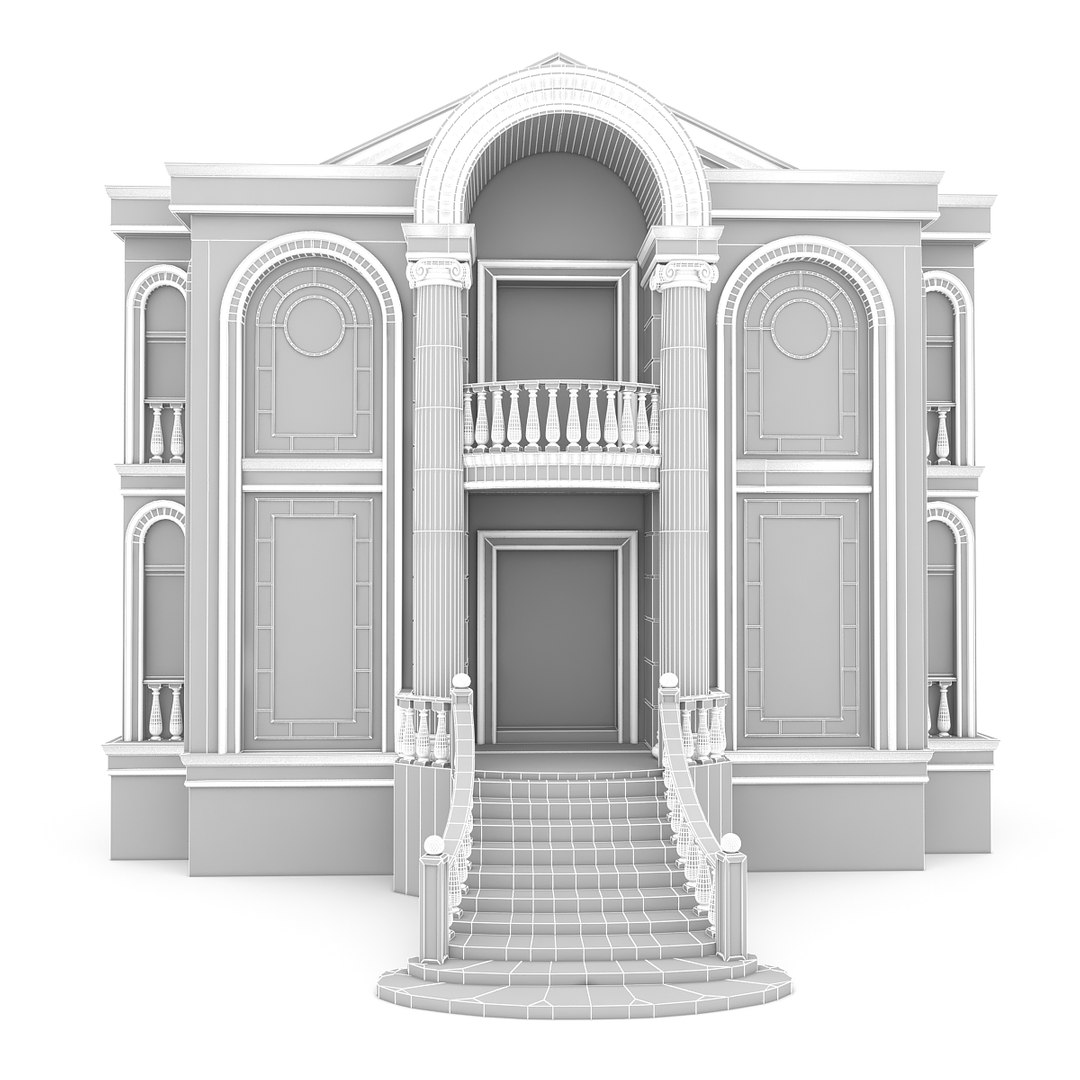 Classical Building 03 3D Model - TurboSquid 1557332