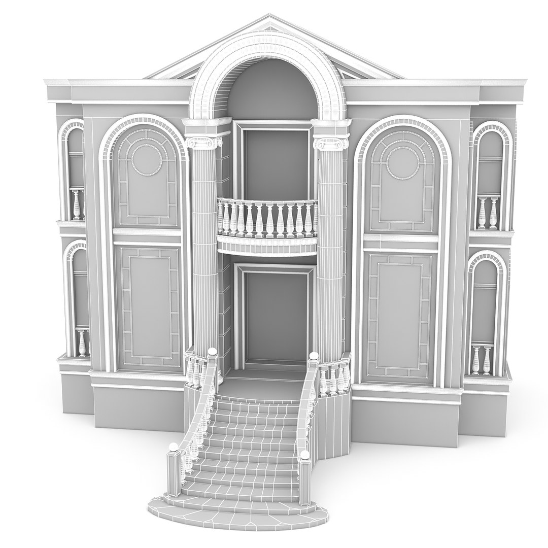 Classical Building 03 3D Model - TurboSquid 1557332