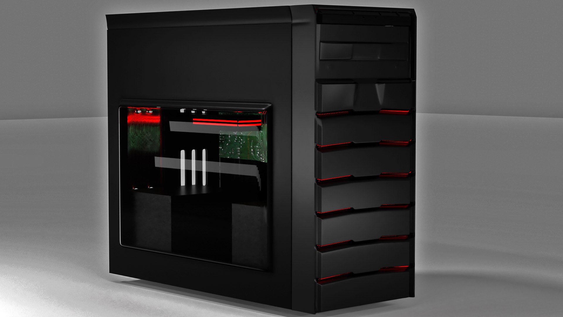 Pc Gaming Case 3D Model - TurboSquid 1552297