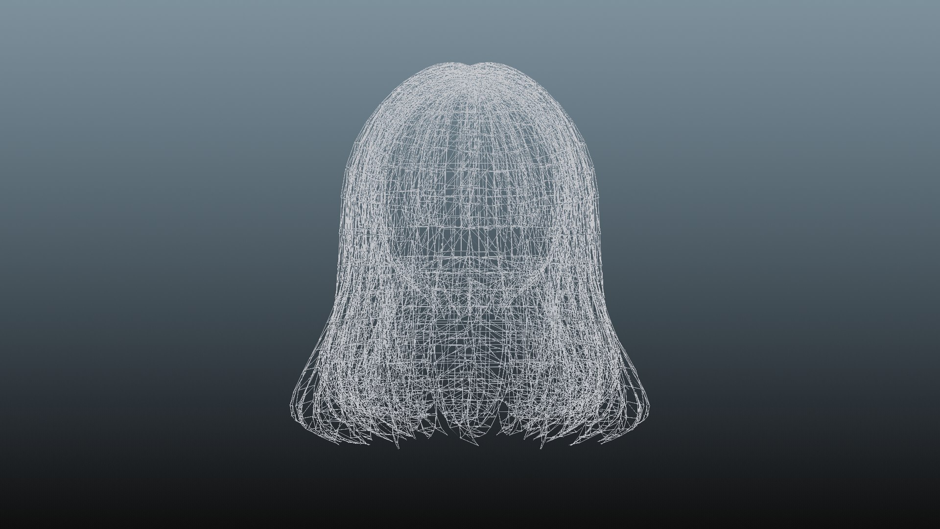 Female Hair Low Poly 4 Colors 3D Model - TurboSquid 2131548