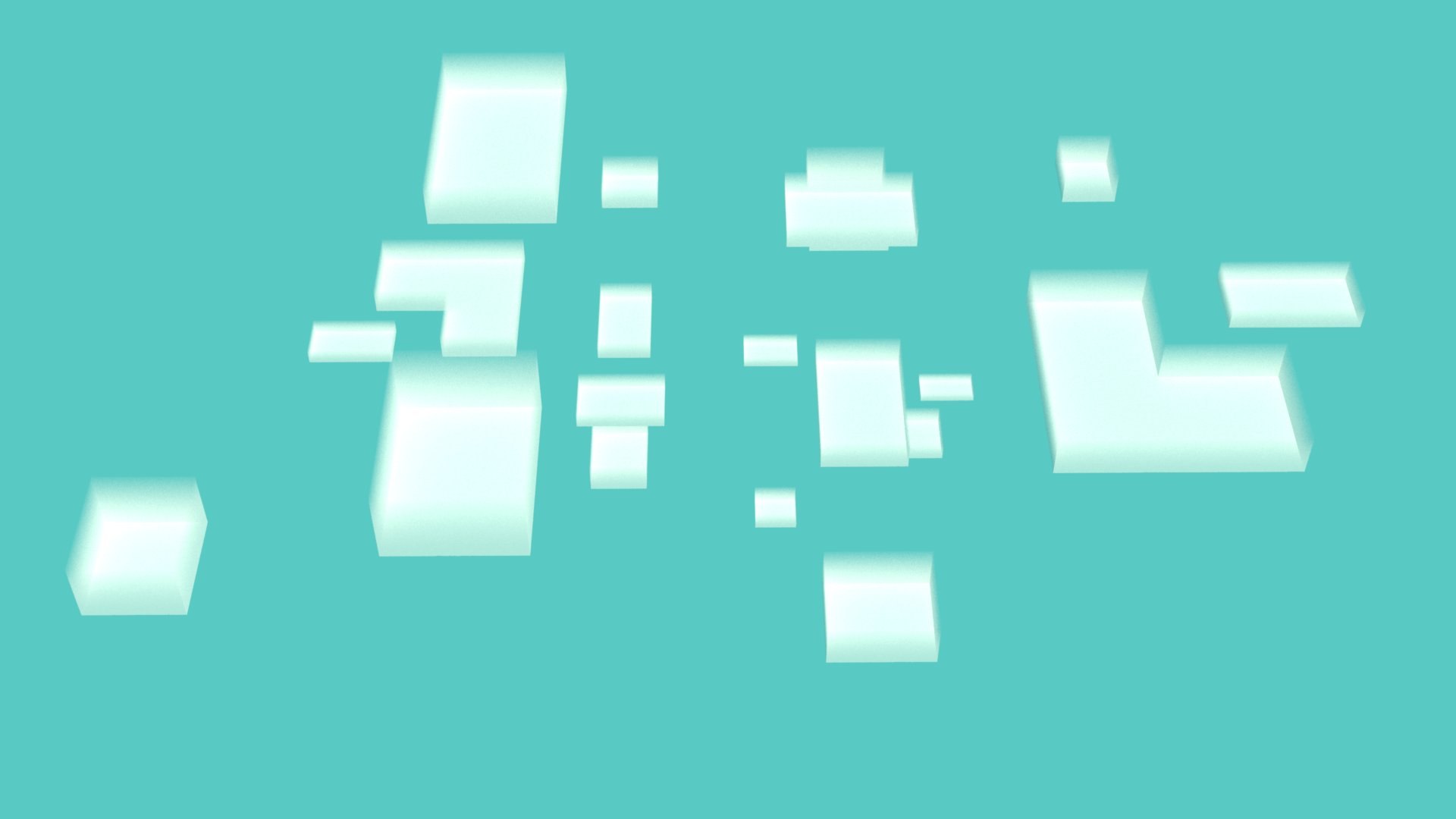 3D Minecraft Clouds - TurboSquid 1924961