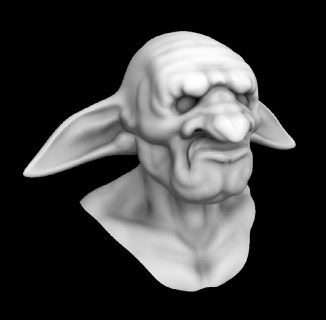 3d Model Head Goblin