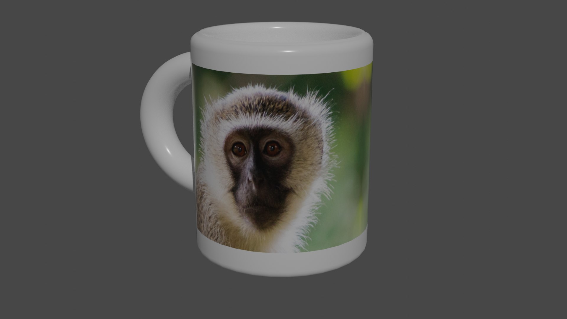 Free Monkey Mug 3D Model - TurboSquid 1626561