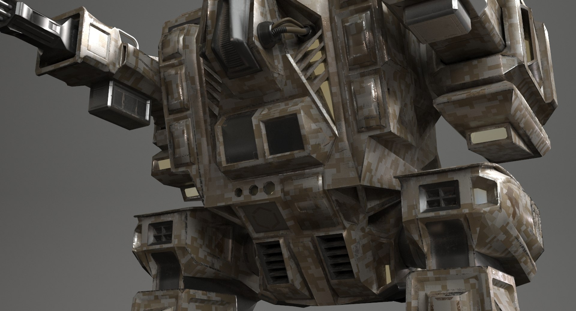 Military Mech Model - TurboSquid 1363908