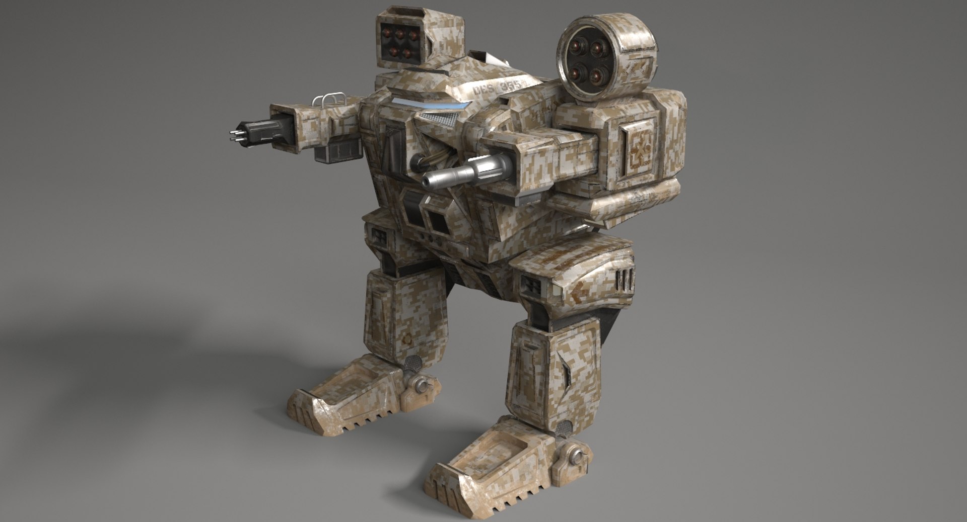 Military Mech Model - TurboSquid 1363908