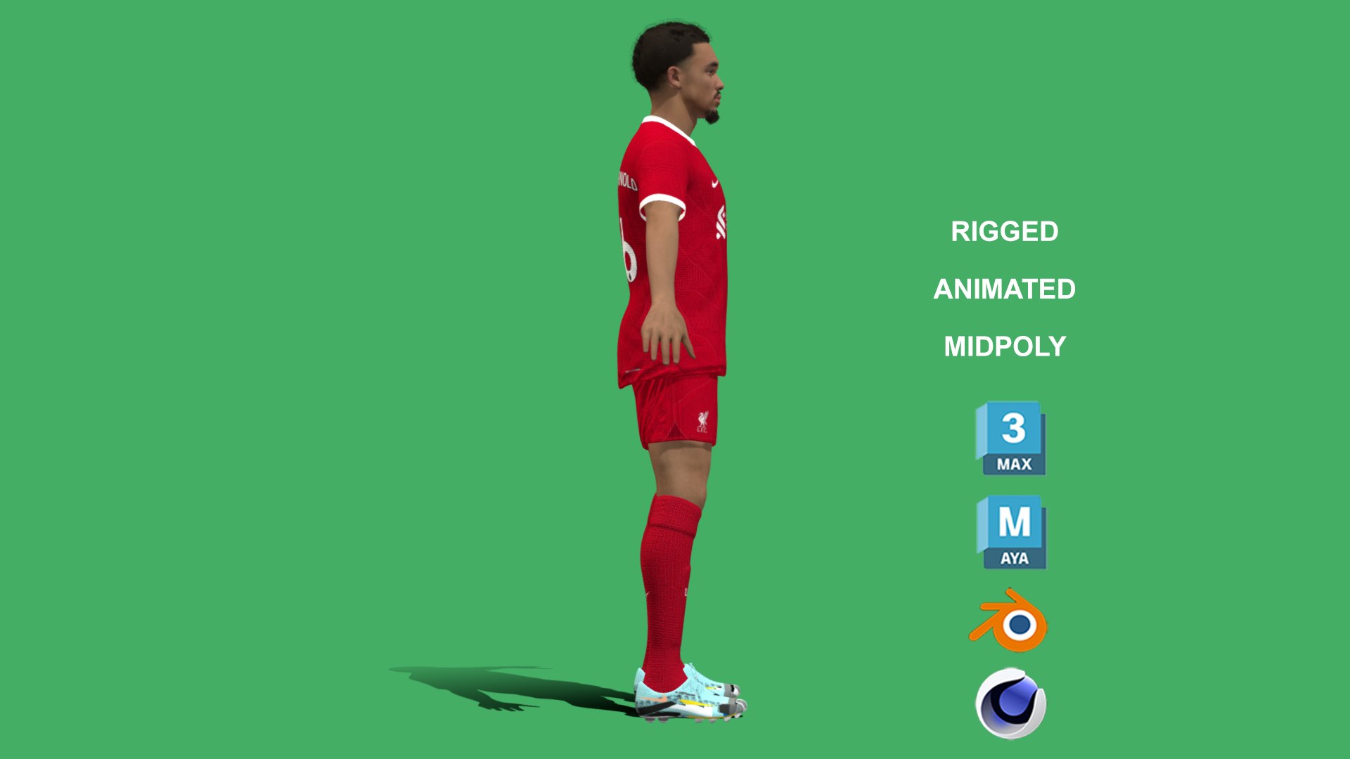 3D Rigged Trent Alexander-Arnold Liverpool 2024 Model - TurboSquid 2132505