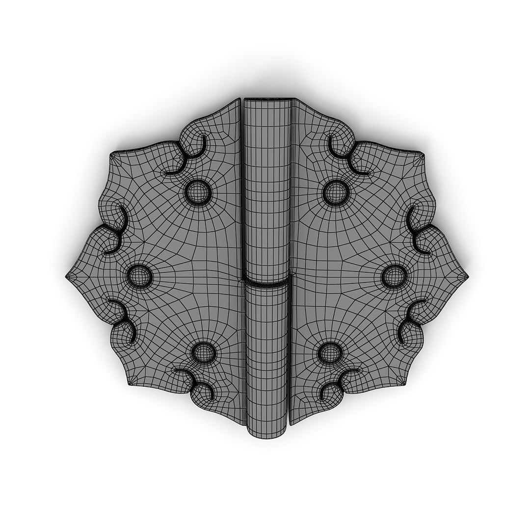 3ds Retro Door Gate Hinge