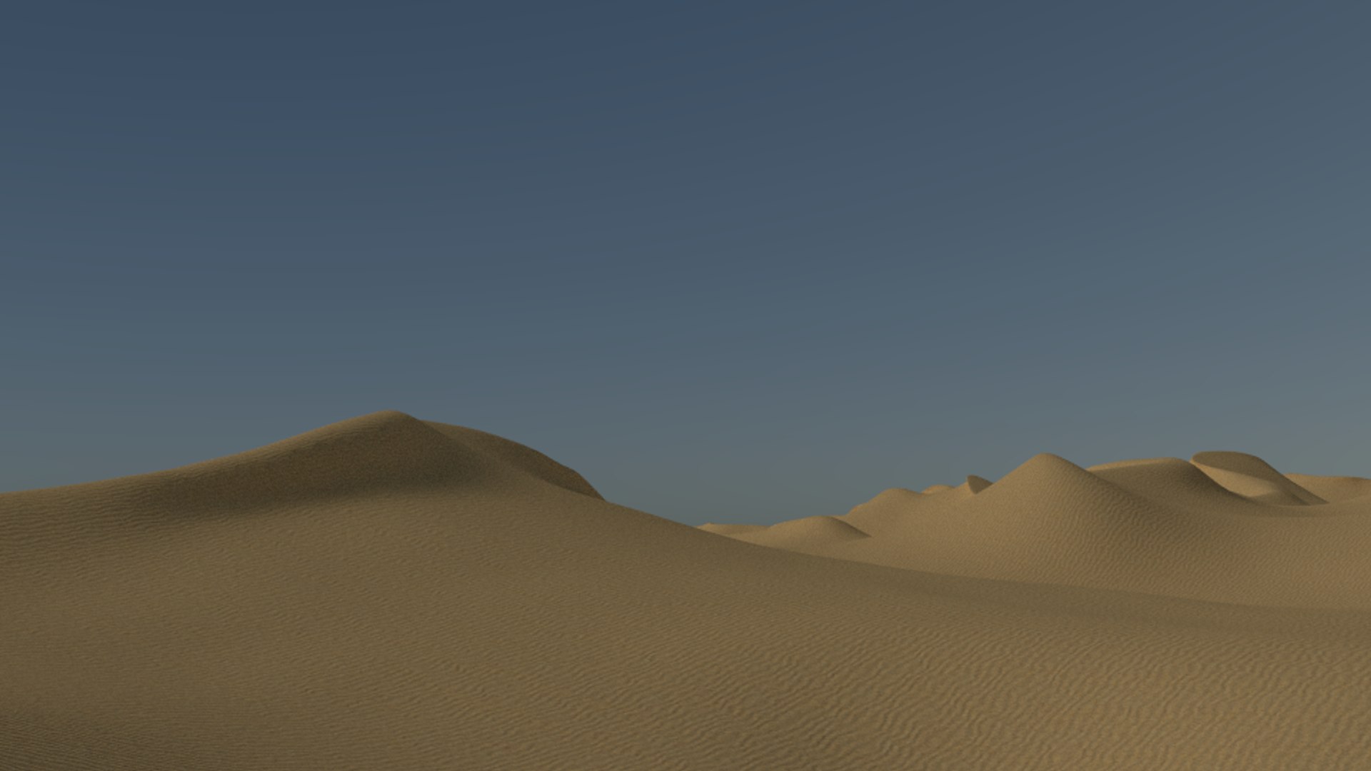 3d desert sand dunes landscape