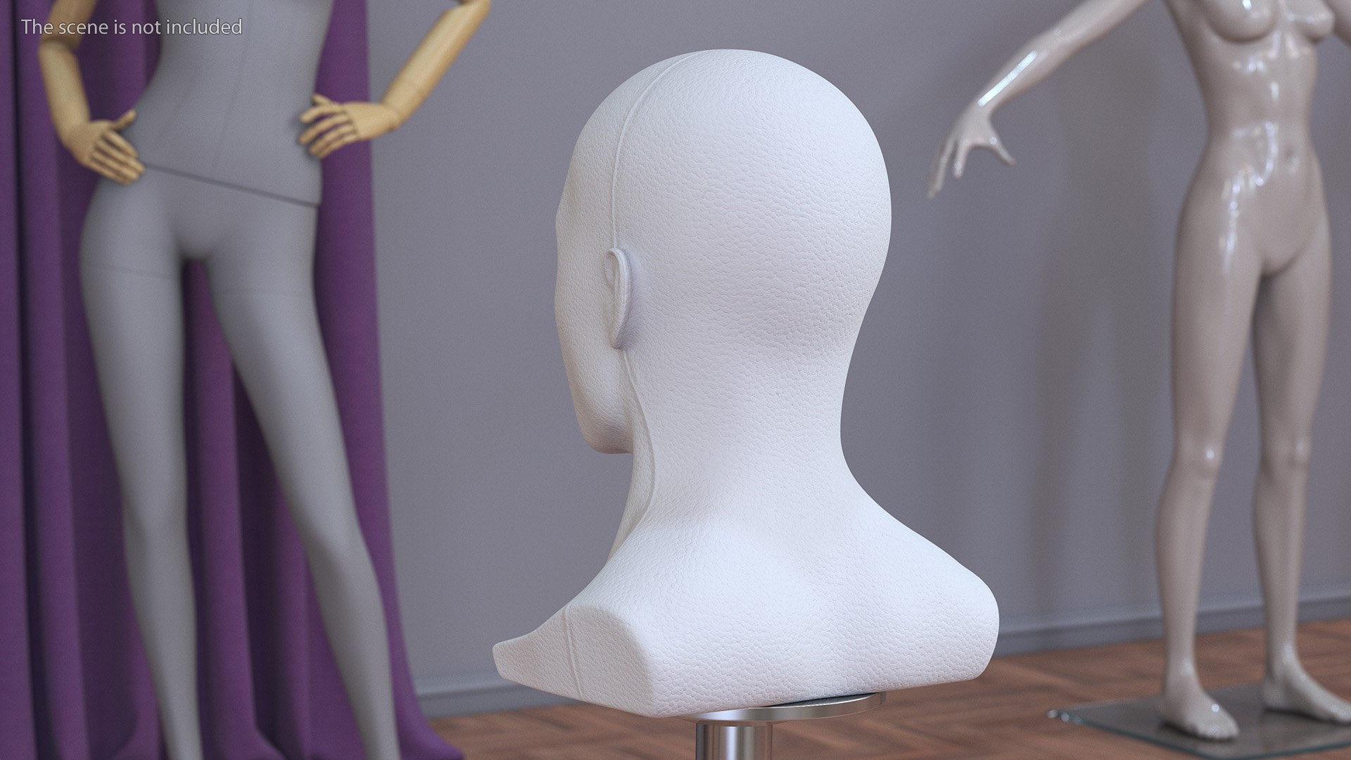 3D Styrofoam Male Mannequin Head White - TurboSquid 2211529