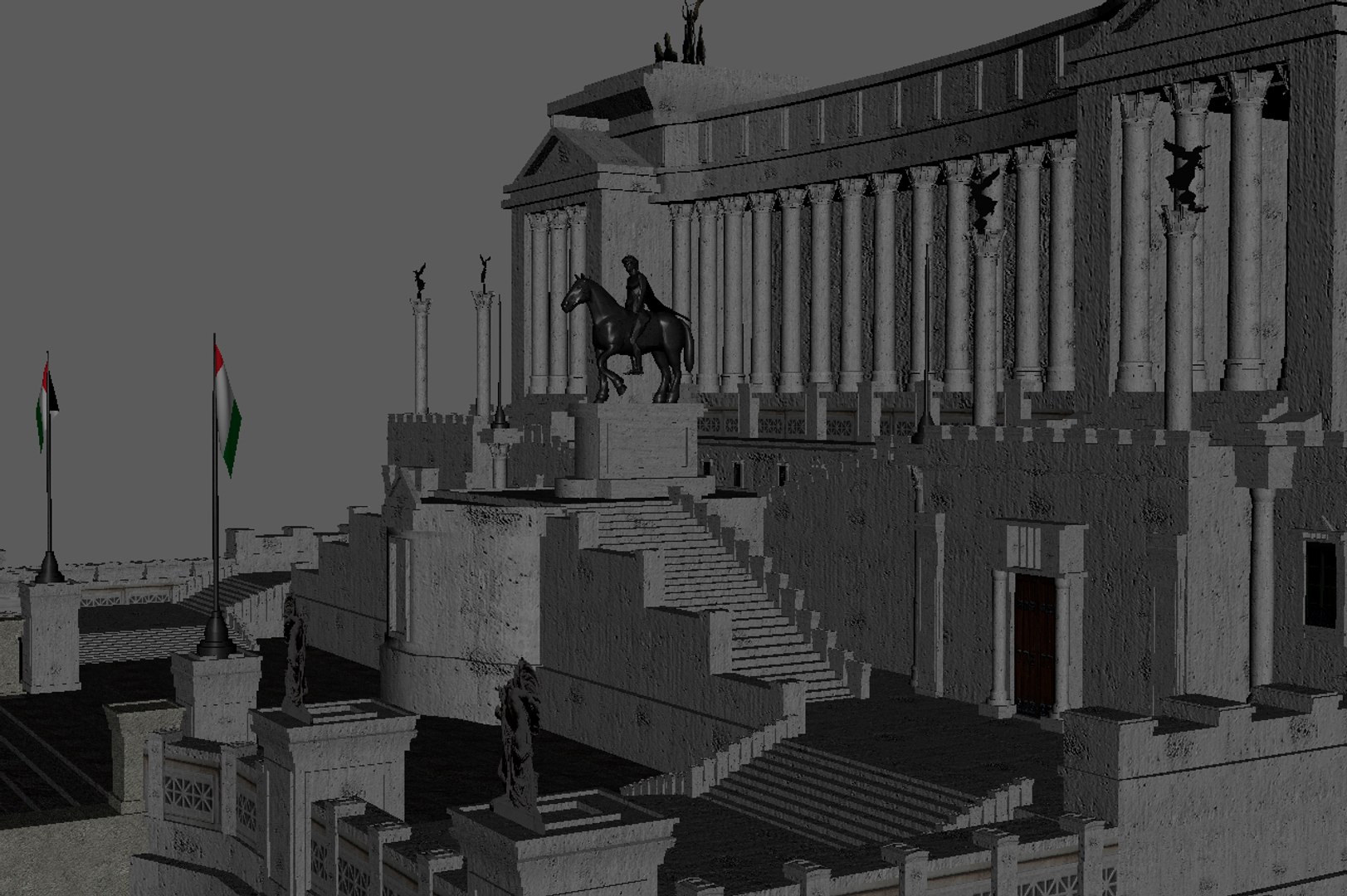 3d Altare Piazza Venezia Model
