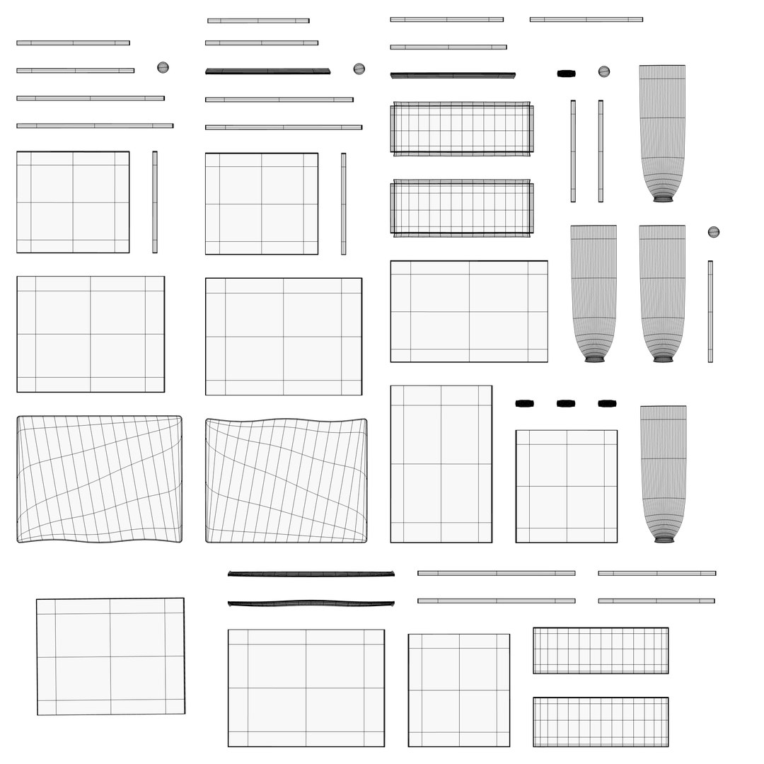 Bedside Table 4 3d Model
