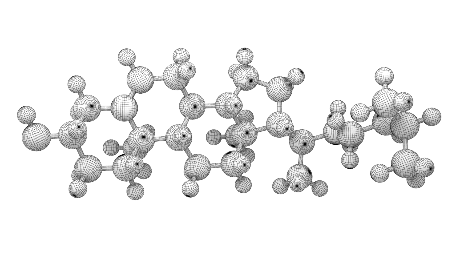 Colesterol - Estrutura Molecular C27H46O Modelo 3D - TurboSquid 1752729