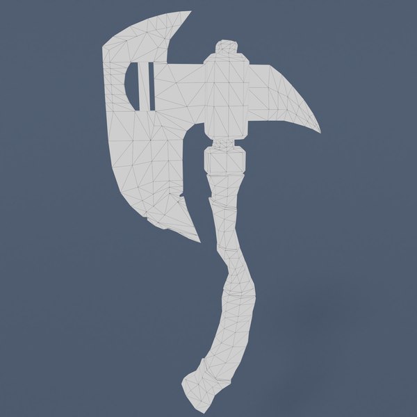 3D low-poly axe model - TurboSquid 1428130
