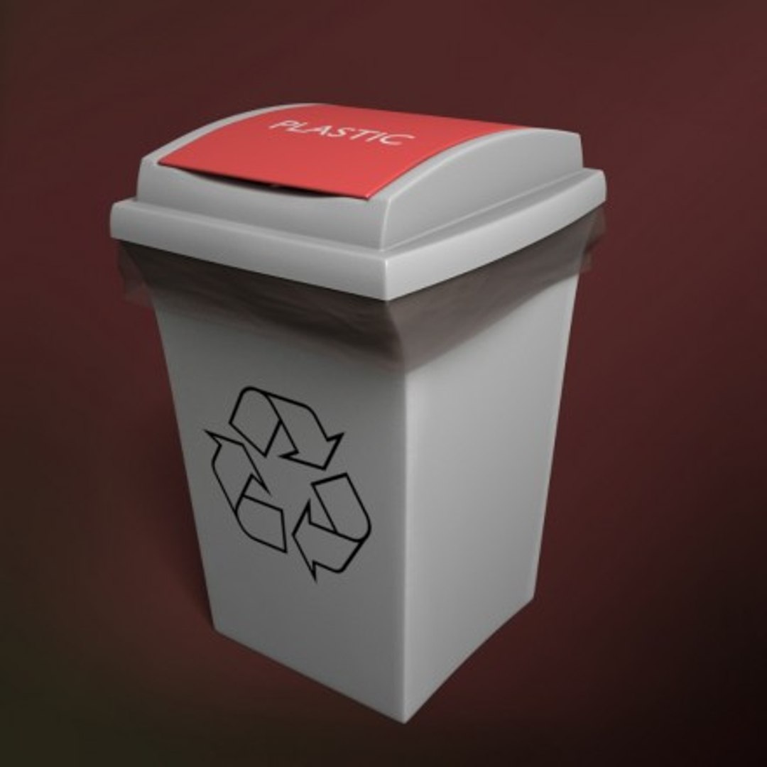 Rubbish Bin 3d Model
