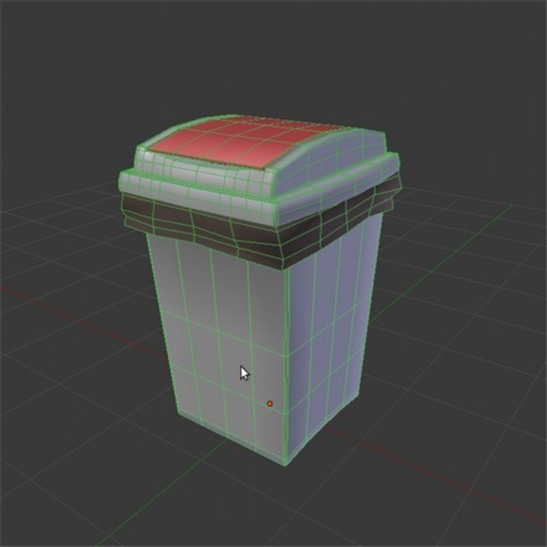 Rubbish Bin 3d Model