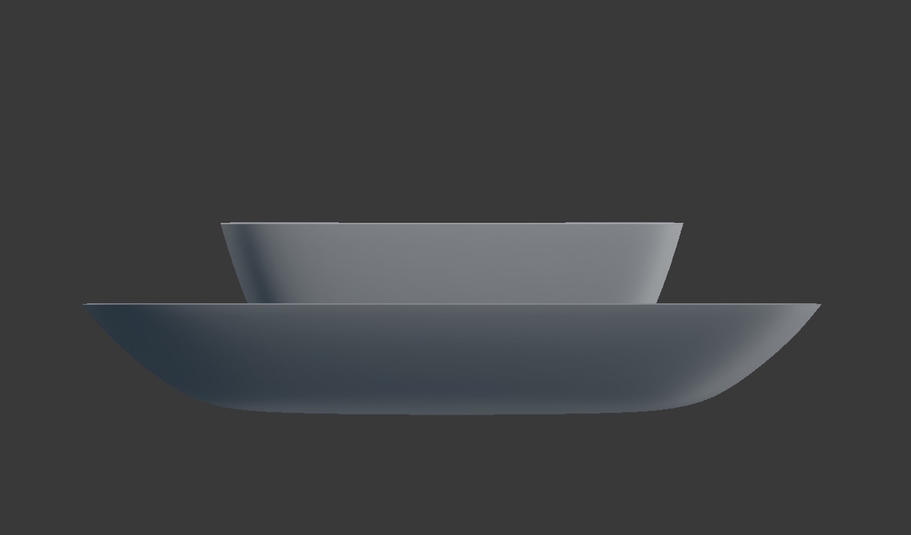 3d Model Square Plate Set