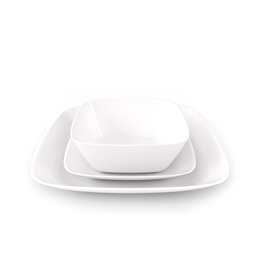 3d Model Square Plate Set