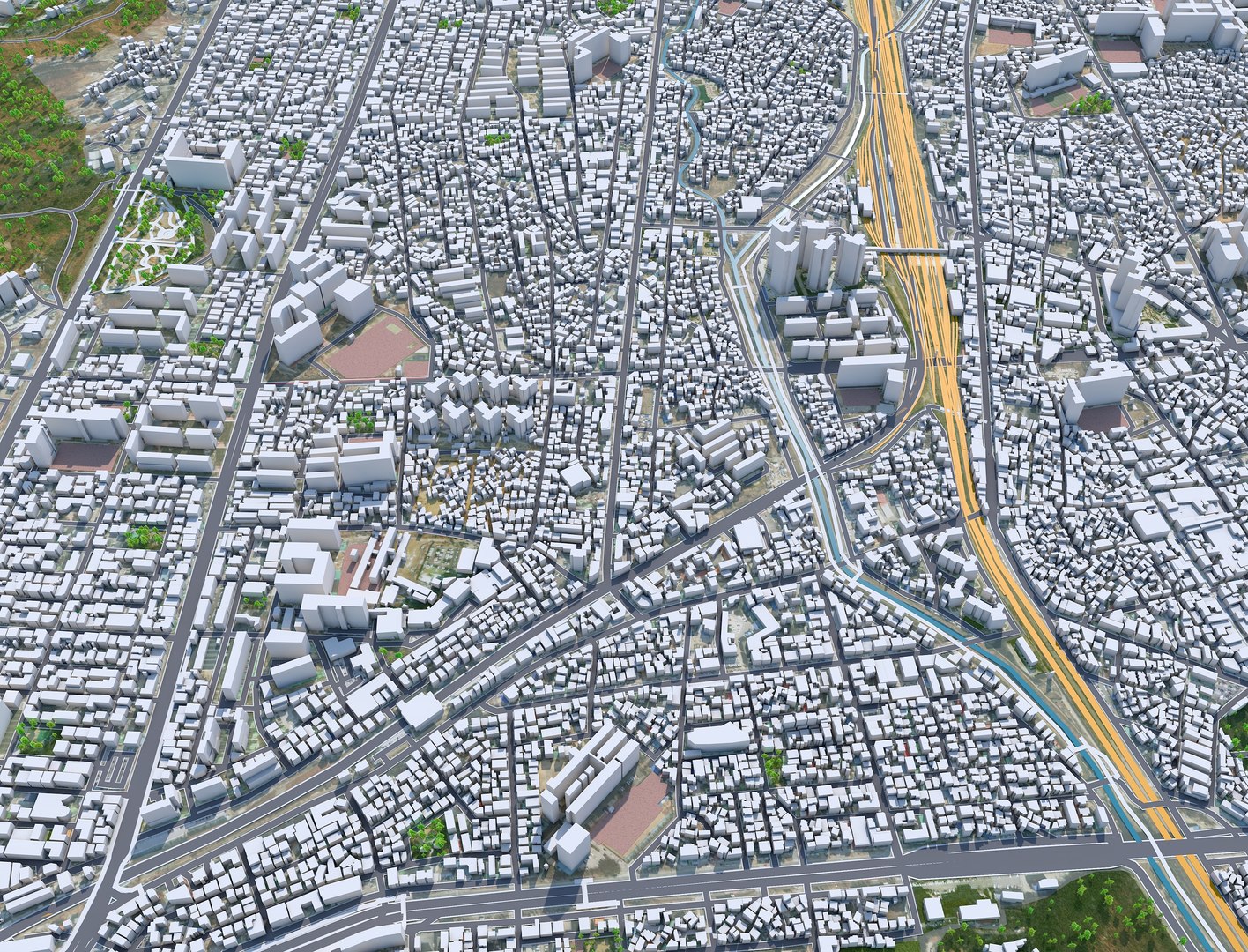 3D Cheonan Downtown South Korea - TurboSquid 1988740