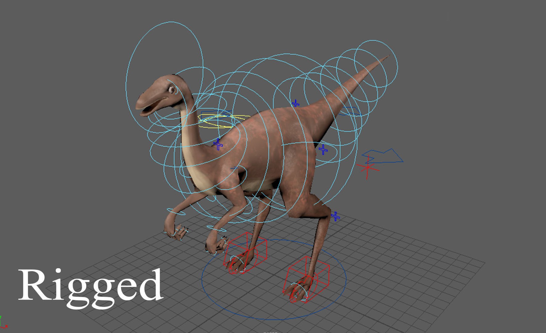 3D model thai dinosaur kinnareemimus - TurboSquid 1341966