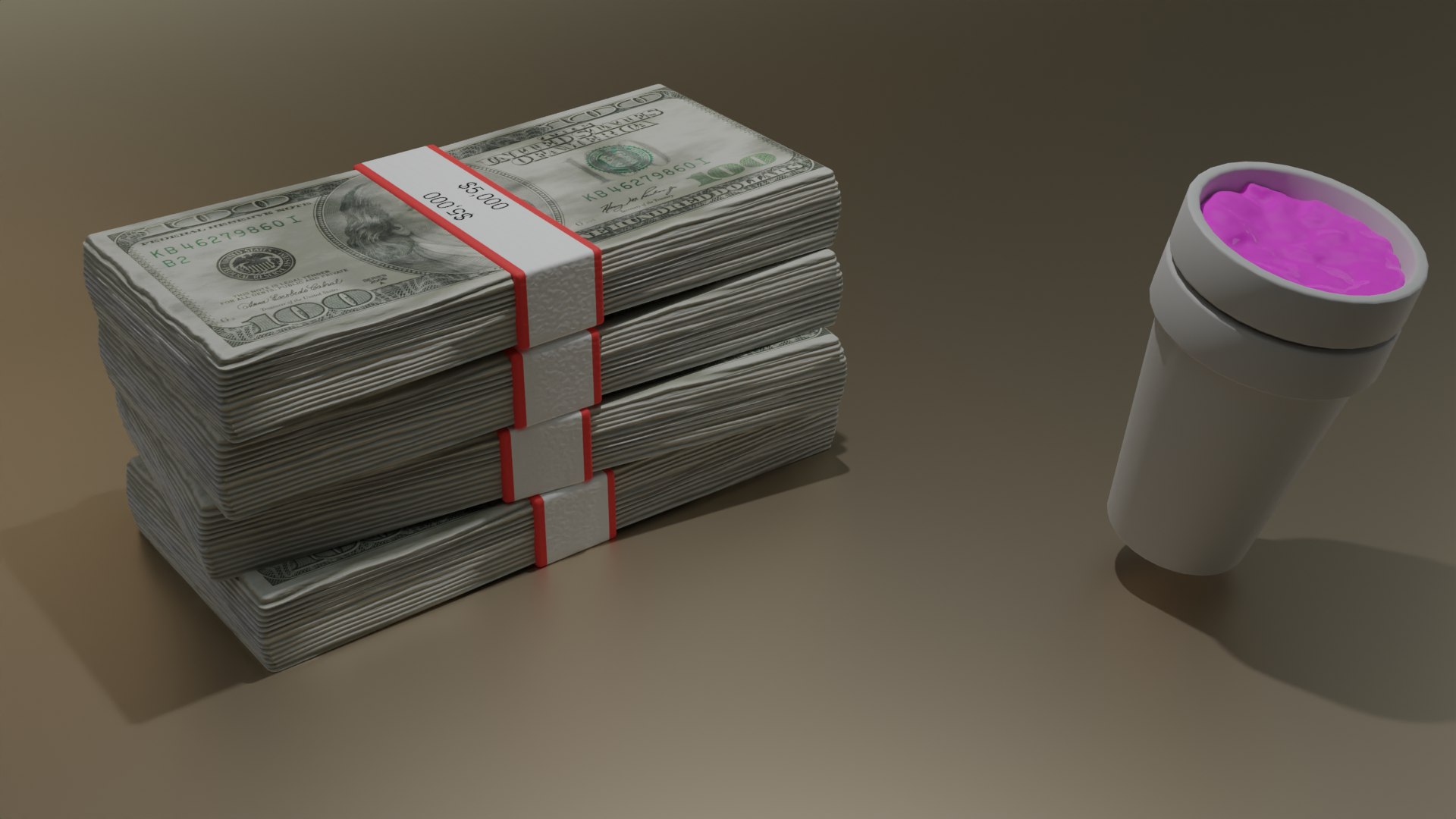 3D Money Bundle 3D Model Model - TurboSquid 1994253