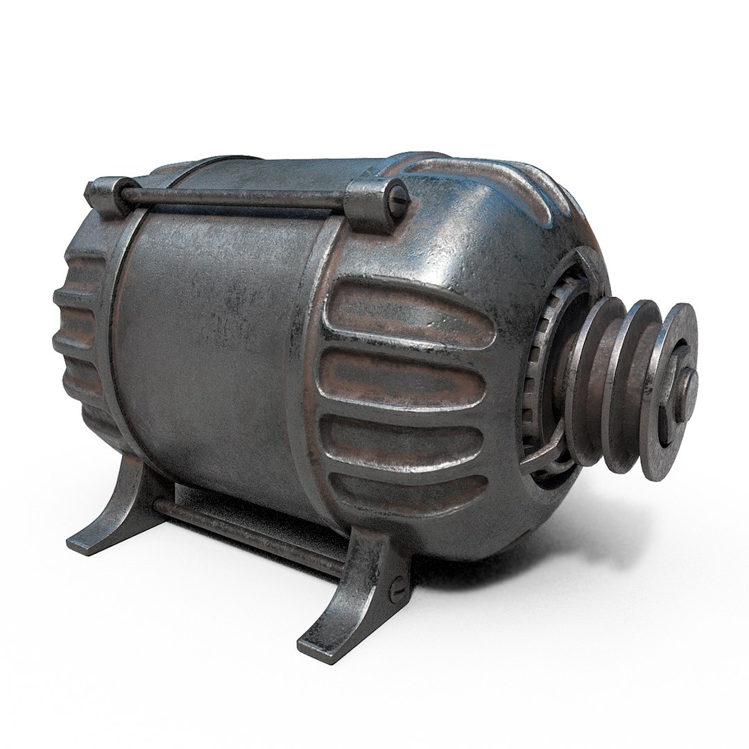 3D Old Electric motor model - TurboSquid 1858331