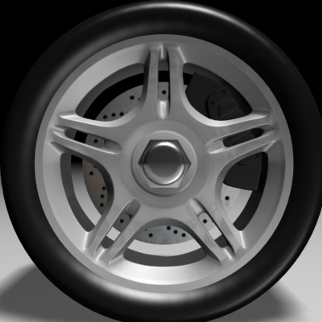 maya car wheel tire