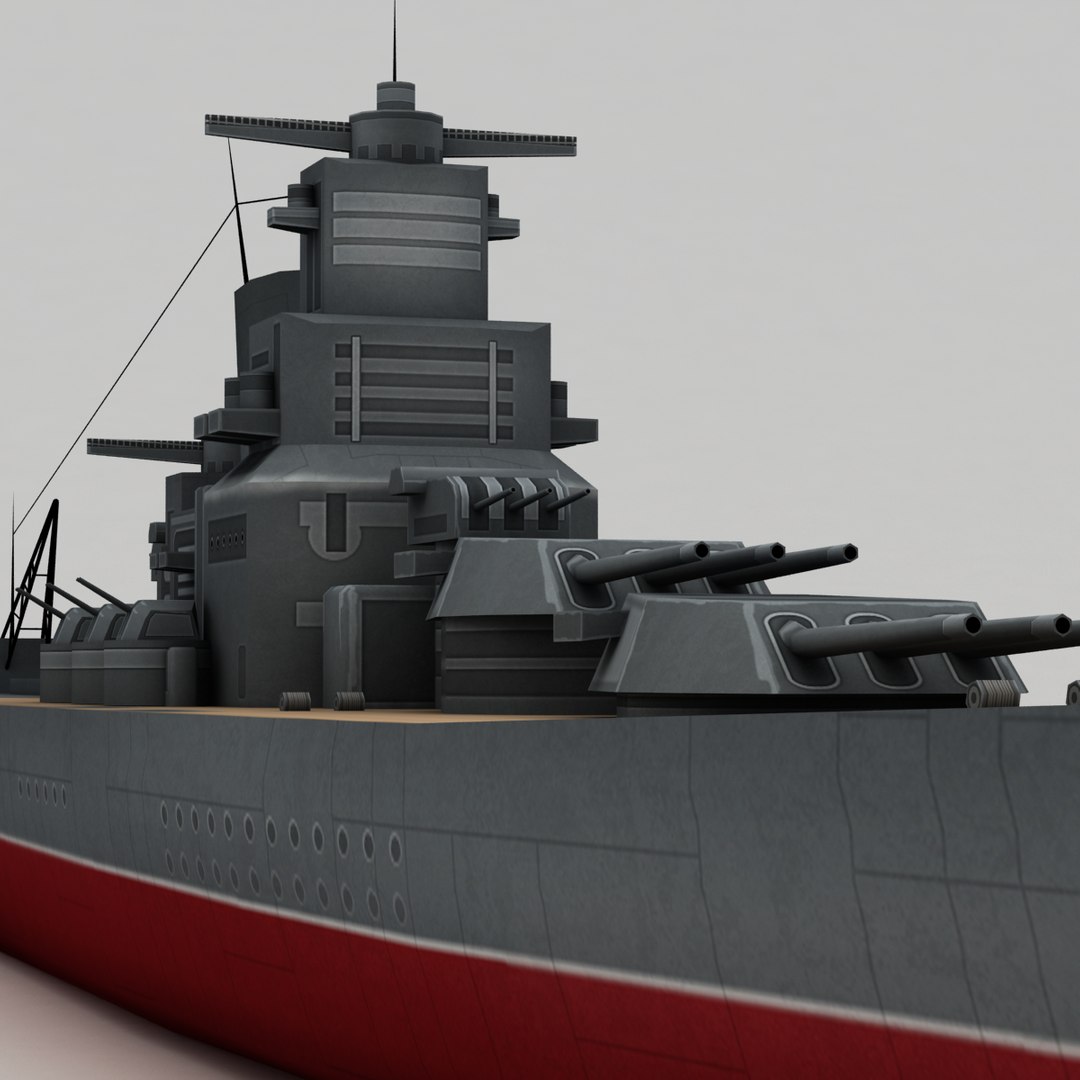 Battleship Yamato 3d Model
