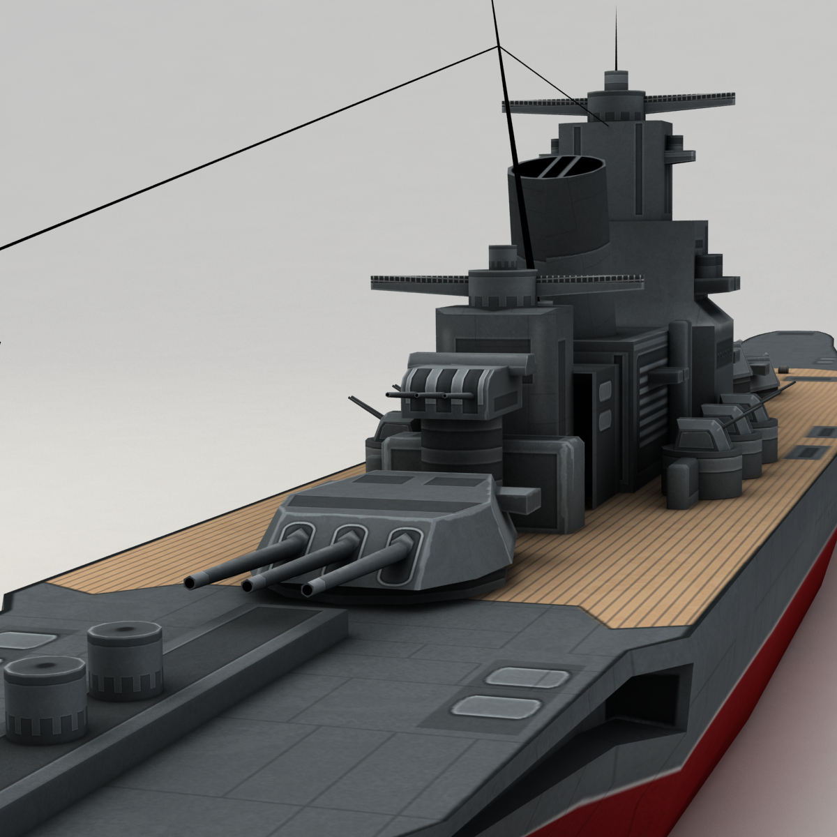 battleship yamato 3d model