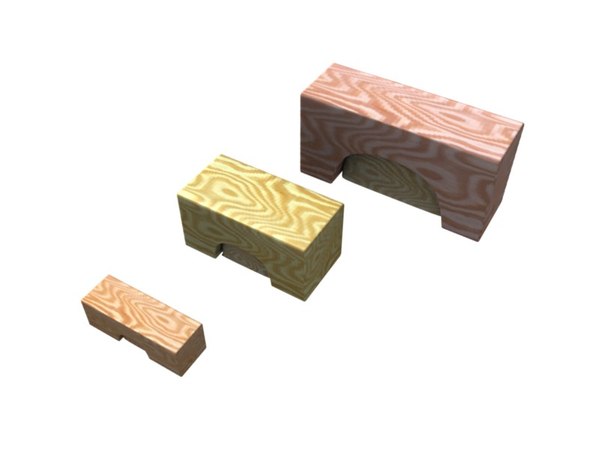 3d model blocks building