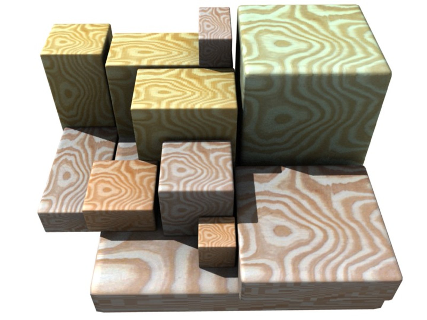 3d Model Blocks Building