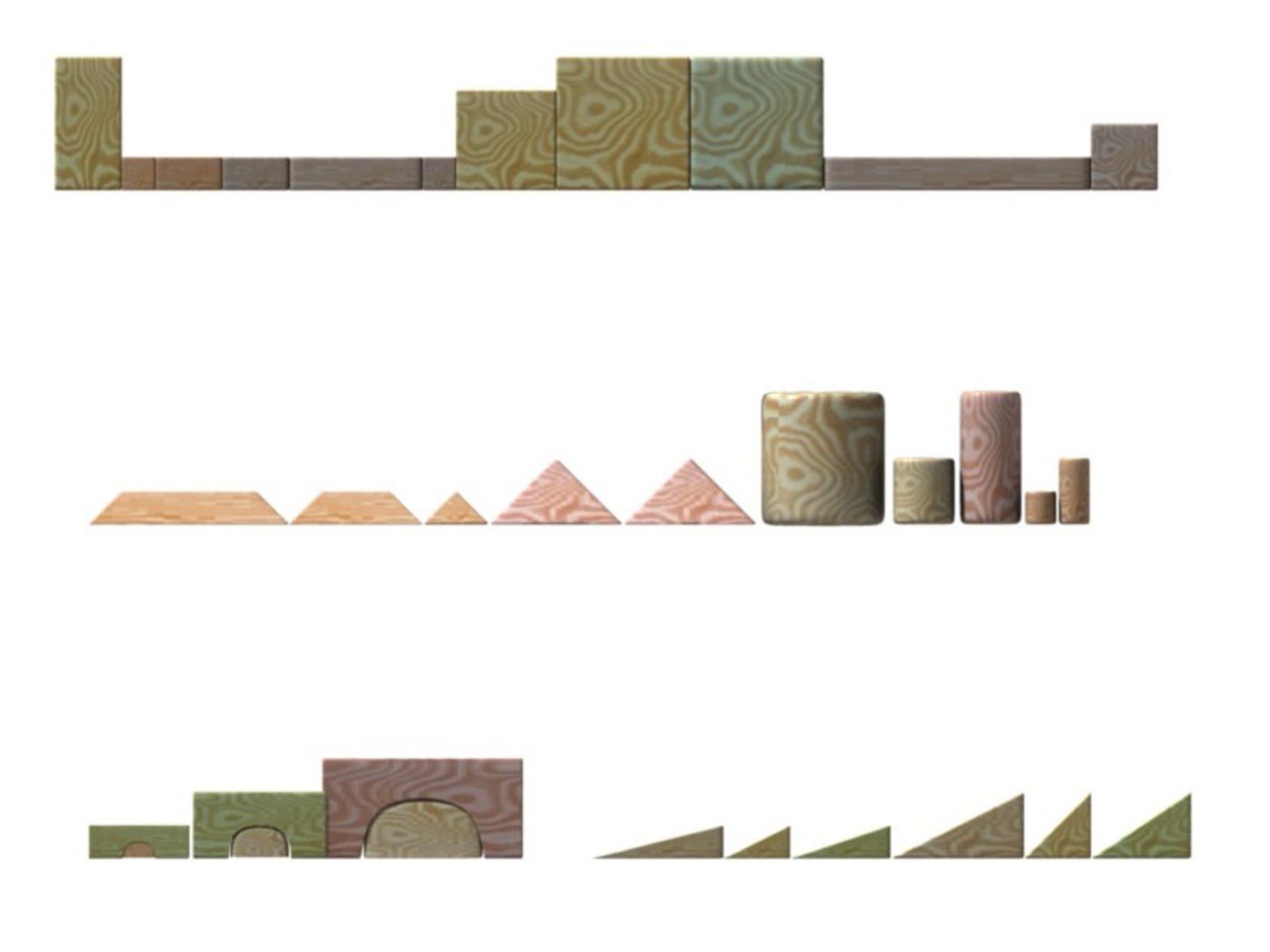 3d Model Blocks Building