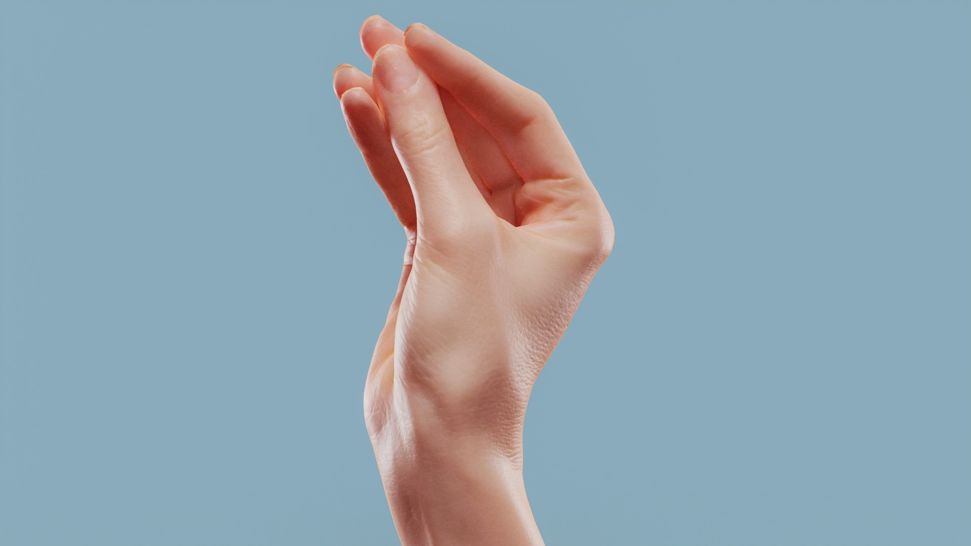 22 Female Single Hands Poses Model - TurboSquid 2200487