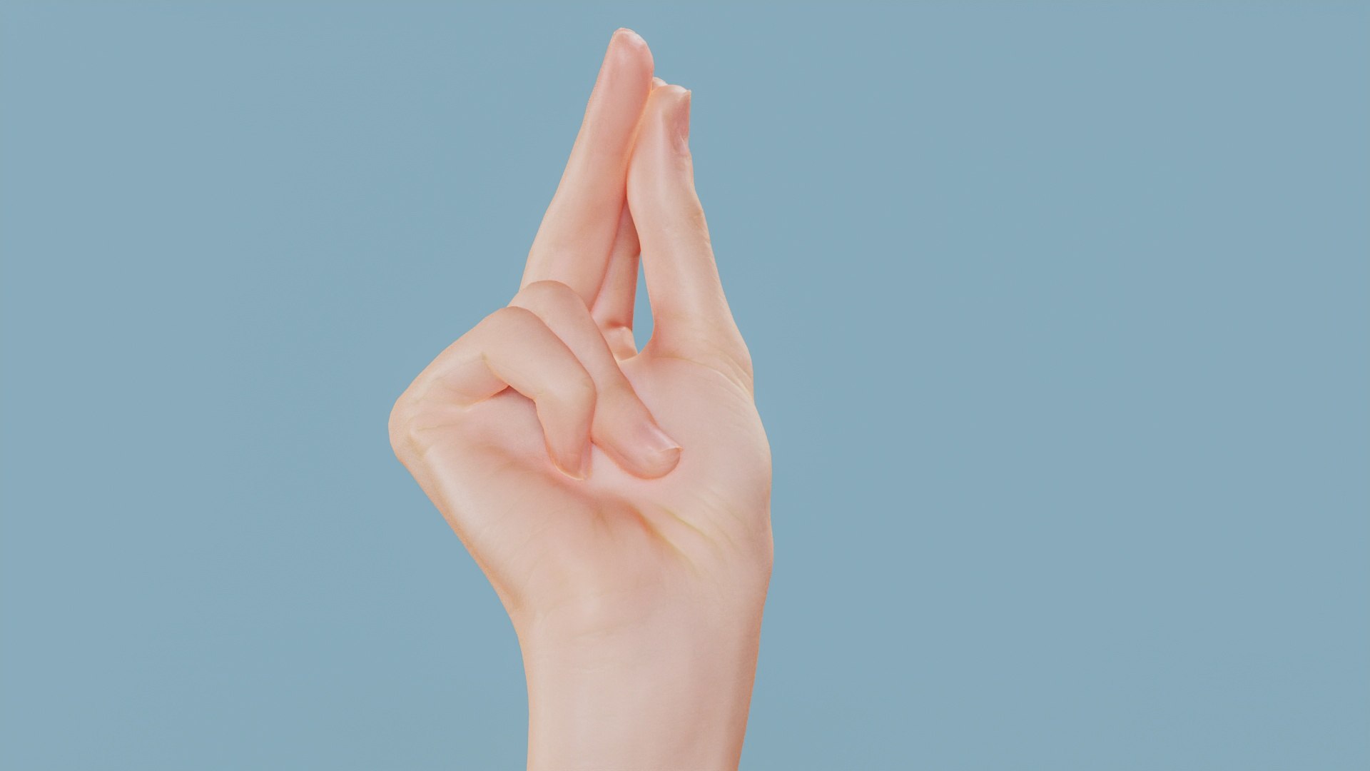 22 Female Single Hands Poses Model - TurboSquid 2200487