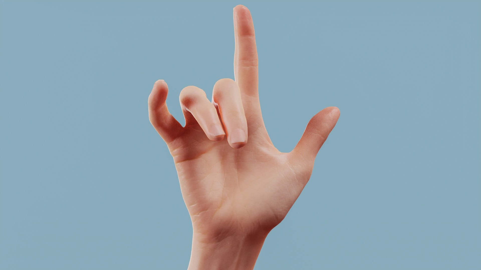 22 Female Single Hands Poses Model - TurboSquid 2200487