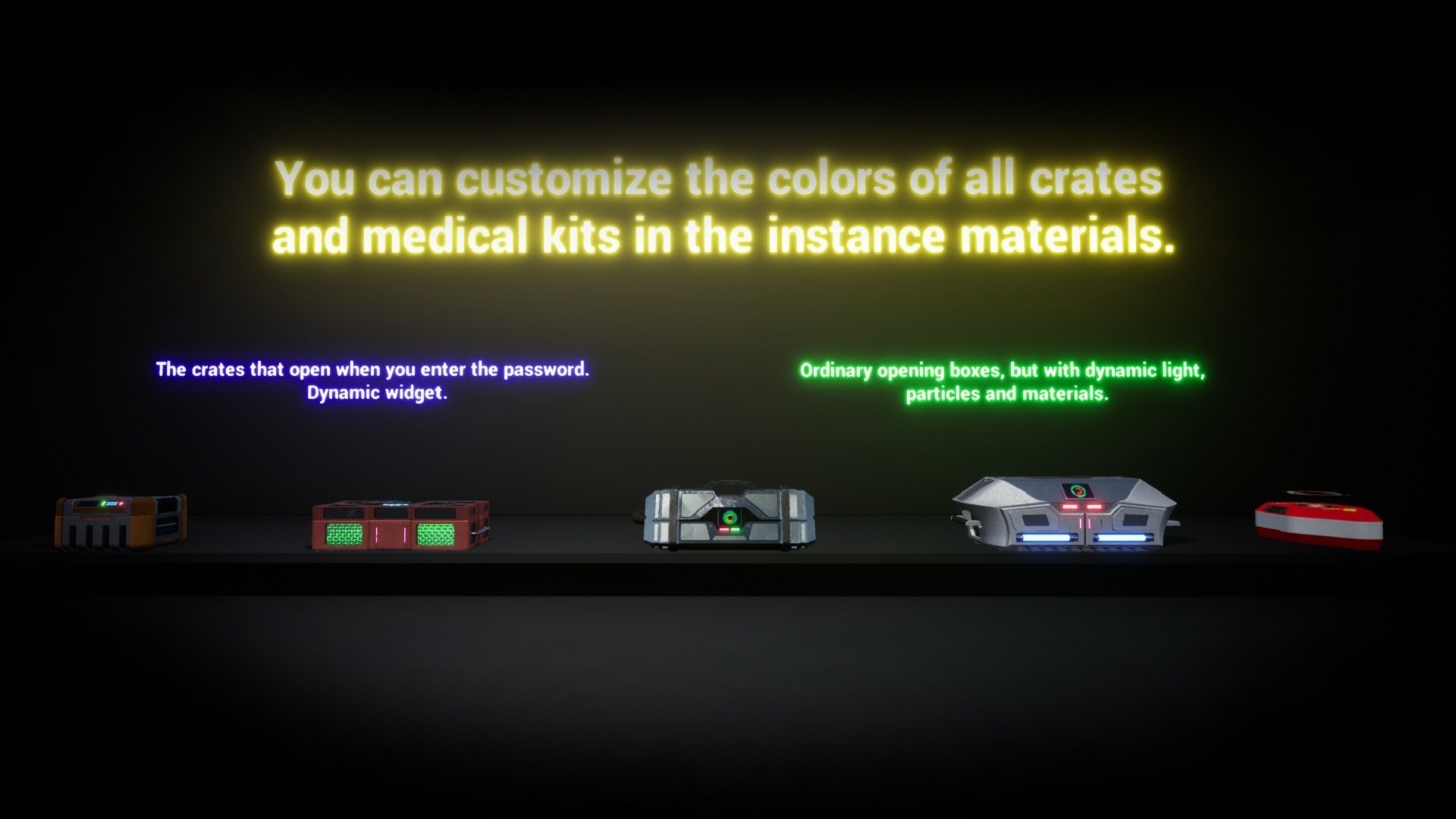 SCI-FI Crates And Kits Unreal Engine 3D Model - TurboSquid 1851182