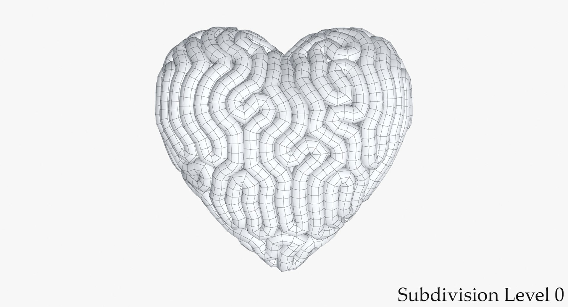 3D Heart Shaped Lines - TurboSquid 1384163