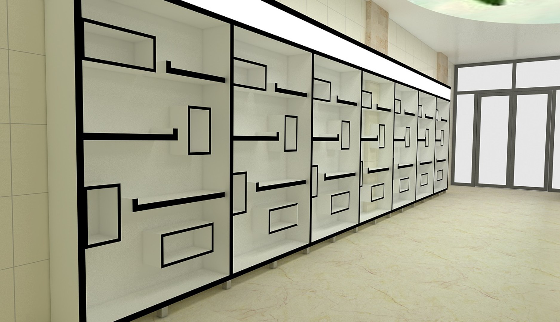 3D shelf cupboard - TurboSquid 1427648